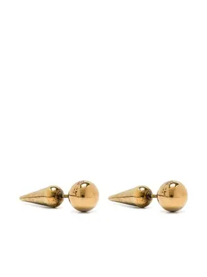 JIL SANDER Spike Stud Earrings - Gold