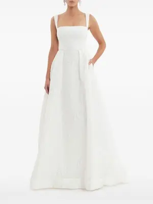 Rebecca Vallance Esther Strap Gown - Neutrals