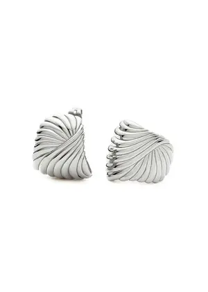 MISSOMA Ripple Rhodium-plated Stud Earrings - Silver