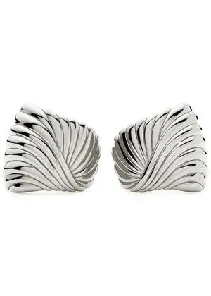 MISSOMA Ripple Rhodium-plated Stud Earrings - Silver
