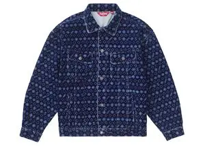 Supreme Flocked Denim Trucker Jacket