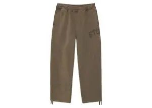 StÜssy Faded Graphic Fleece Pant - Olive