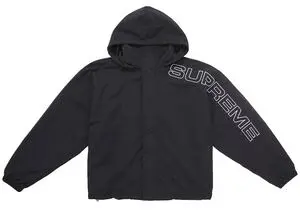 Supreme Spellout Embroidered Track Jacket - Black