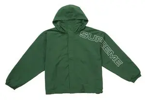 Supreme Spellout Embroidered Track Jacket - Dark Green