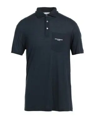 Emporio Armani Polo Shirt Size Lyocell, Viscose - Blue