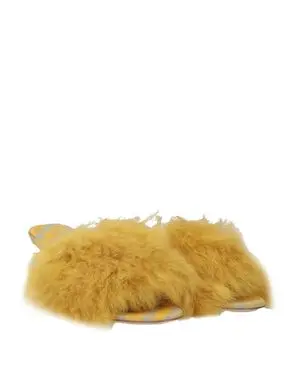 Burberry Leather Stiletto Heel Sandals - Yellow