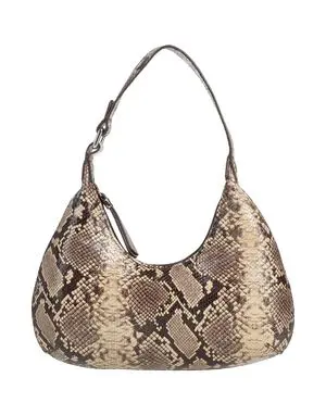 By Far Snakeskin-print Leather Hobo Bag - Beige