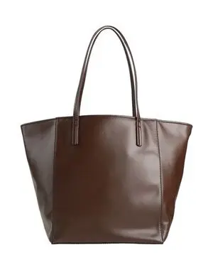By Far Dark Calfskin Maxi Tote Bag