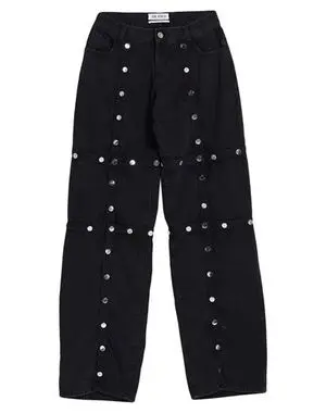 Attico Wide-leg Jeans With Studs
