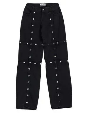 Attico Wide-leg Jeans With Studs