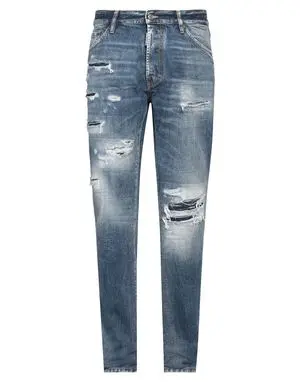 Dsquared2 Tapered Distressed Denim Jeans - Blue