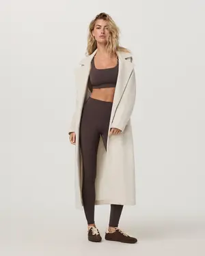 Vuori Restore Trench Coat - Bone Heather