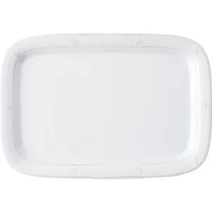 JULISKA Berry & Thread Melamine Serving Tray - Whitewash