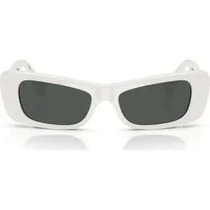 Versace Versace 54mm Pillow Sunglasses White