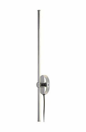JONATHAN Y Anton 1-light Modern Minimalist Iron Adjustable Bar Integrated Led Plug-in Sconce - Chrome