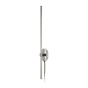 JONATHAN Y Anton 1-light Modern Minimalist Iron Adjustable Bar Integrated Led Plug-in Sconce - Chrome