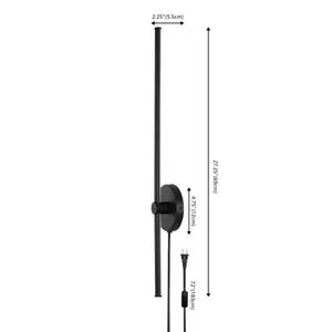 JONATHAN Y Anton 1-light Modern Minimalist Iron Adjustable Bar Integrated Led Plug-in Sconce - Yellow