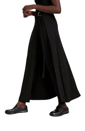MARCELLA Waverly Tie Belt Jersey Skirted Pants