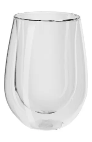 ZWILLING Sorrento Set Of 2 Stemless White Wine Glasses - Silver