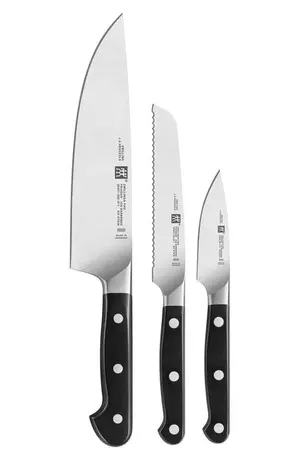 ZWILLING Pro 3-piece Knife Starter Set - Silver