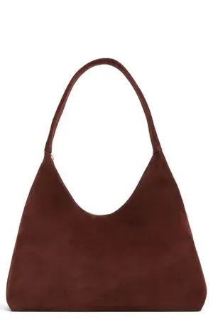 MANSUR GAVRIEL Candy Suede Shoulder Bag - Chocolate