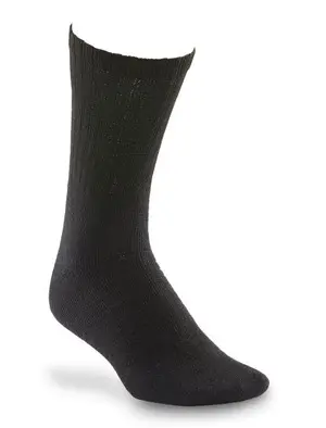 HARBOR BAY BY DXL 3-pack Continuous Comfort Crew Socks - Black