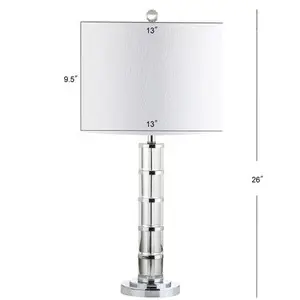 JONATHAN Y Hailey Crystal Led Table Lamp