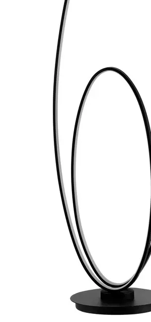JONATHAN Y Looper Metal Modern Contemporary Oval Dimmable Integrated Led Floor Lamp