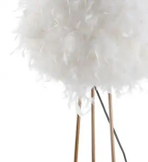 JONATHAN Y Stork Feather Metal Led Floor Lamp
