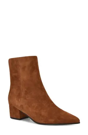 Nine West Maribu Pointed Toe Bootie - Dark Natural