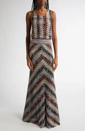 Missoni Metallic Zigzag Sweater Tank