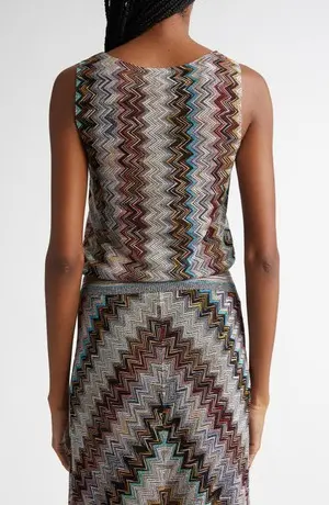 Missoni Metallic Zigzag Sweater Tank