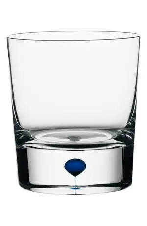 ORREFORS Intermezzo' Old-fashioned Glass - Clear/ Blue