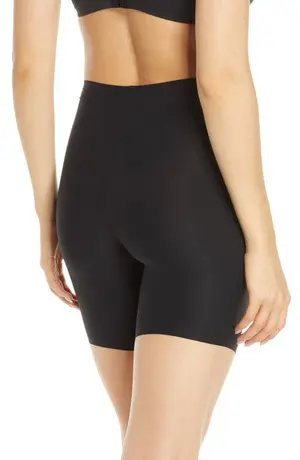 Chantelle Soft Stretch Seamless High Waist Mid-thigh Shorts - Black