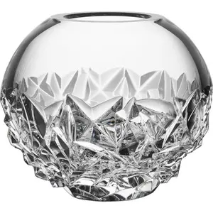 ORREFORS Carat Lead Crystal Globe Vase - Clear - Small