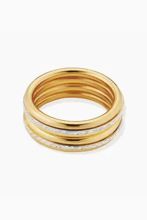 ORADINA 14k Two Tone Gold Ring