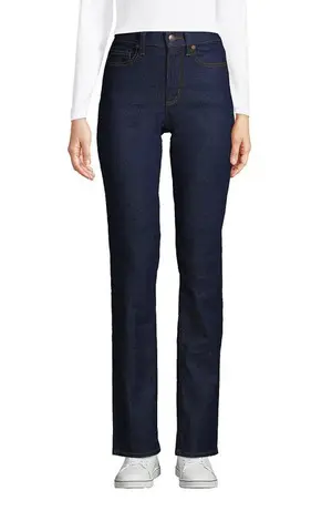 LANDS' END Recover High-rise Straight Leg Jeans - River Rinse