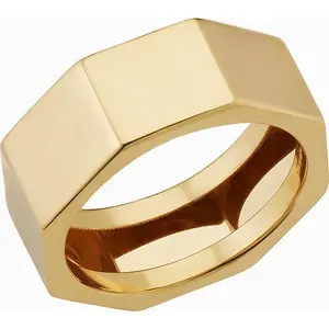 ORADINA 14k Gold Bold Bolt Ring - Yellow Gold