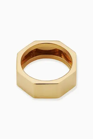 ORADINA 14k Gold Bold Bolt Ring