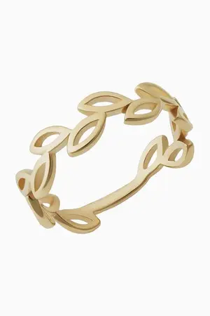 ORADINA 14k Gold Leaf Ring - Yellow Gold