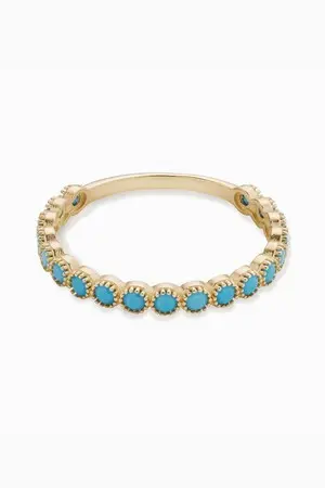 ORADINA 14k Gold Ring With Turquoise