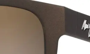 Maui Jim Puakea 57mm Square Sunglasses - Matte Brown