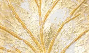 VIETRI Moon Glass Leaf Salad Plate