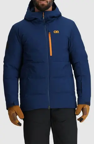 OUTDOOR RESEARCH Snowcrew 700 Fill Power Down Hooded Jacket - Cenote