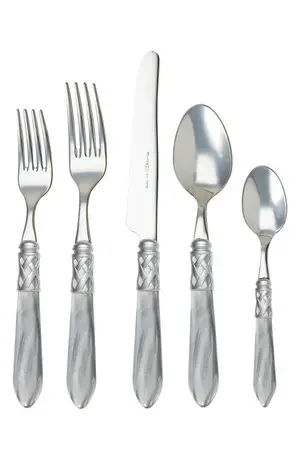 VIETRI Aladdin Brilliant 5-piece Place Setting At Nordstrom Light Gray