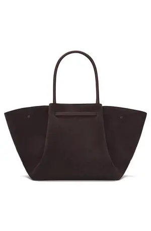DEMELLIER New York East/west Leather Tote - Bordeaux