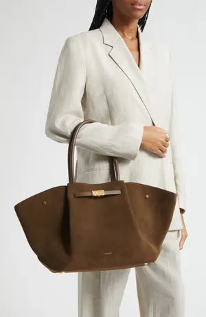 DEMELLIER New York East/west Leather Tote - Hazel