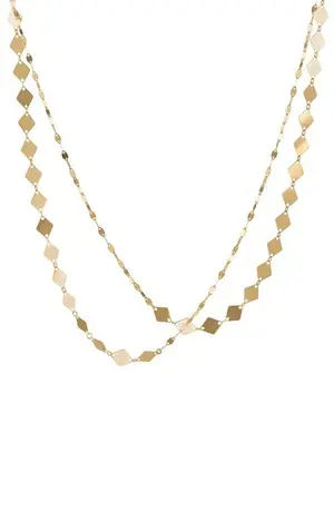 Lana Jewelry Kite Blake Remix 14k Gold Double Strand Necklace - Yellow Gold