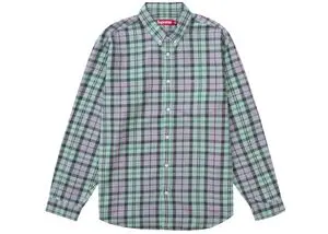 Supreme Plaid Flannel Shirt - Blue