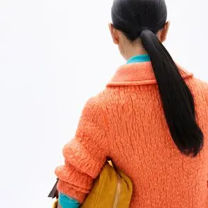 Miu Miu Mohair Jacket - Orange | Editorialist
